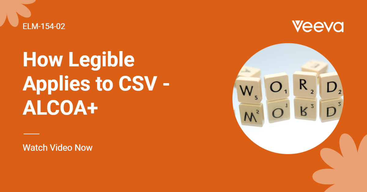 ALCOA+ The Meaning of Original [Video] - LearnGxP: Accredited Online ...